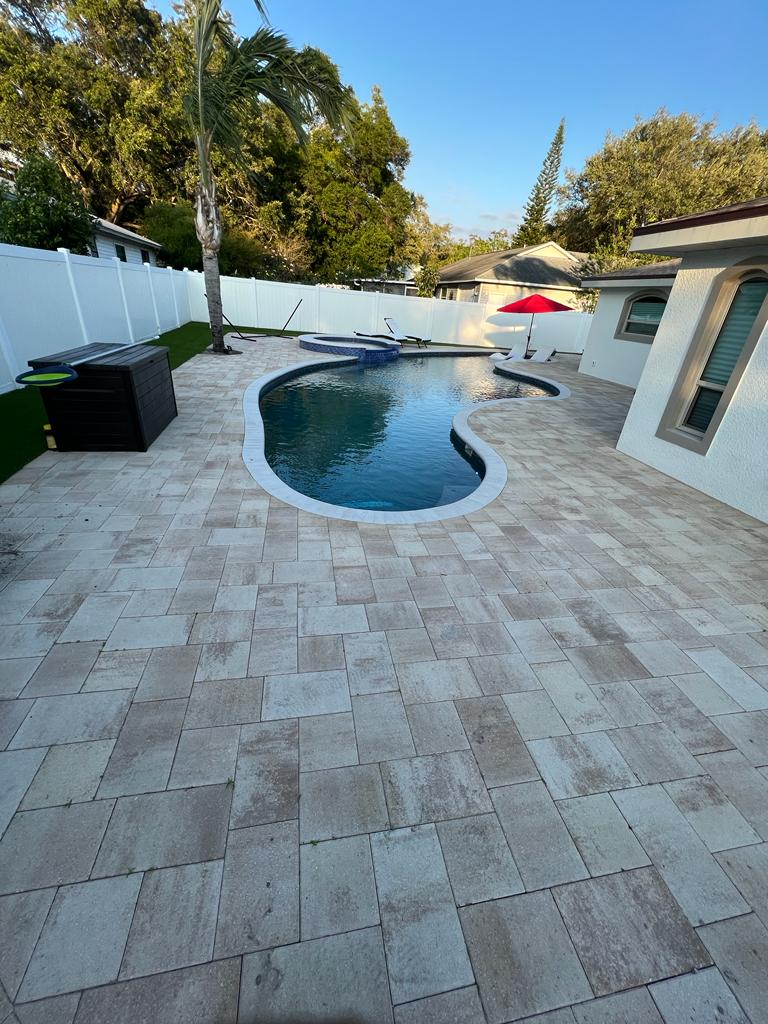 pool area pavers | Artificial Grass and Synthetic Turf Installation ...